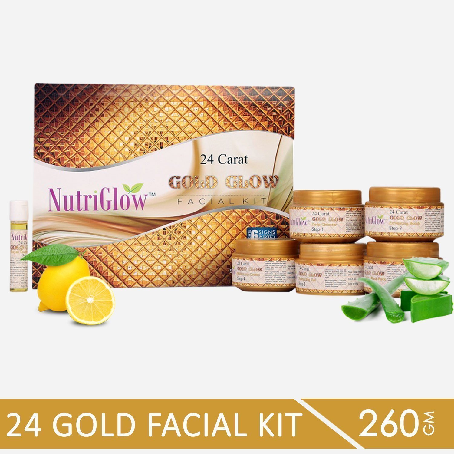 24 Carat Gold Glow Facial Kit | Nutriglow Cosmetics